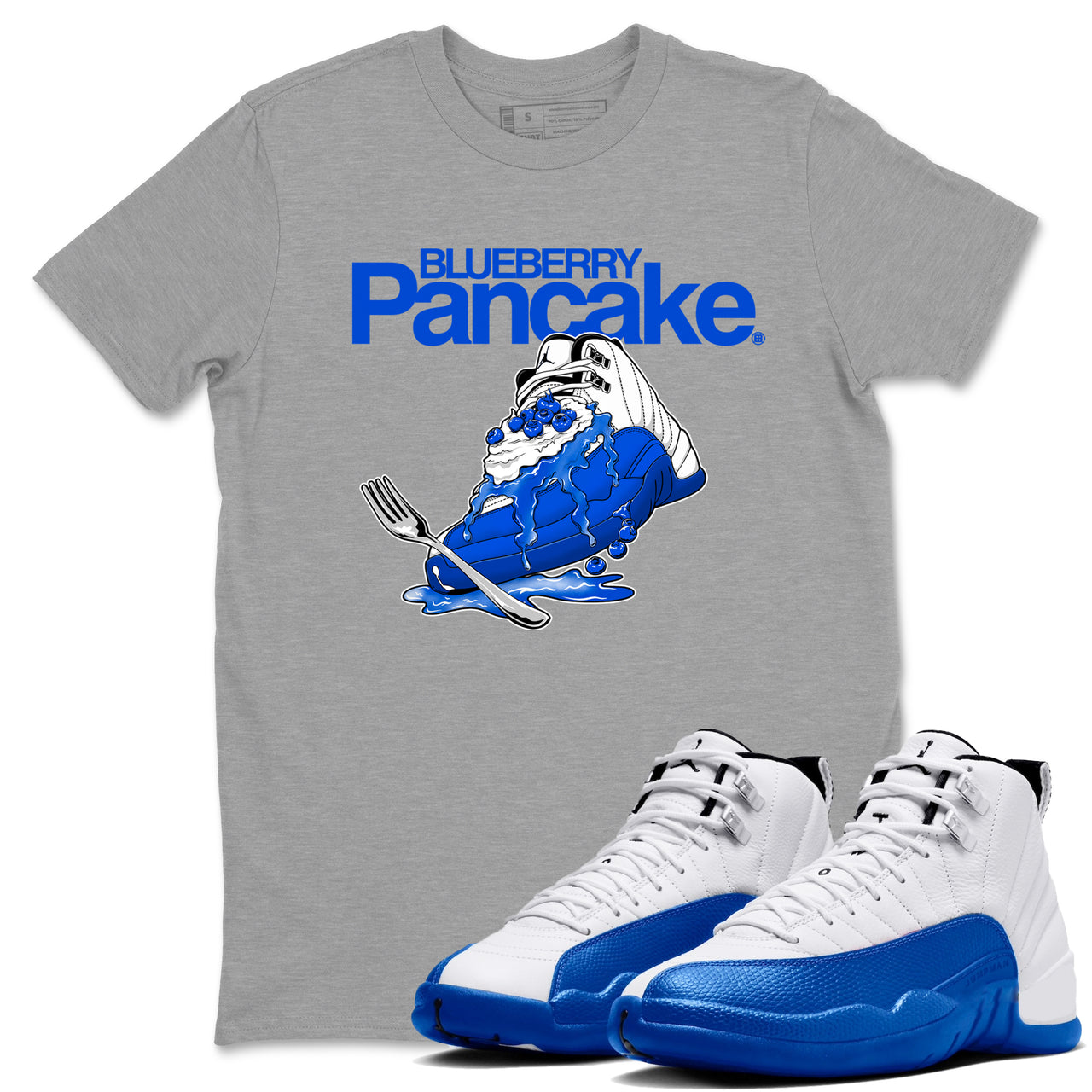 Air Jordan 12 Blueberry | Blueberry Pancake Crew Neck Shirt | SNRT ...
