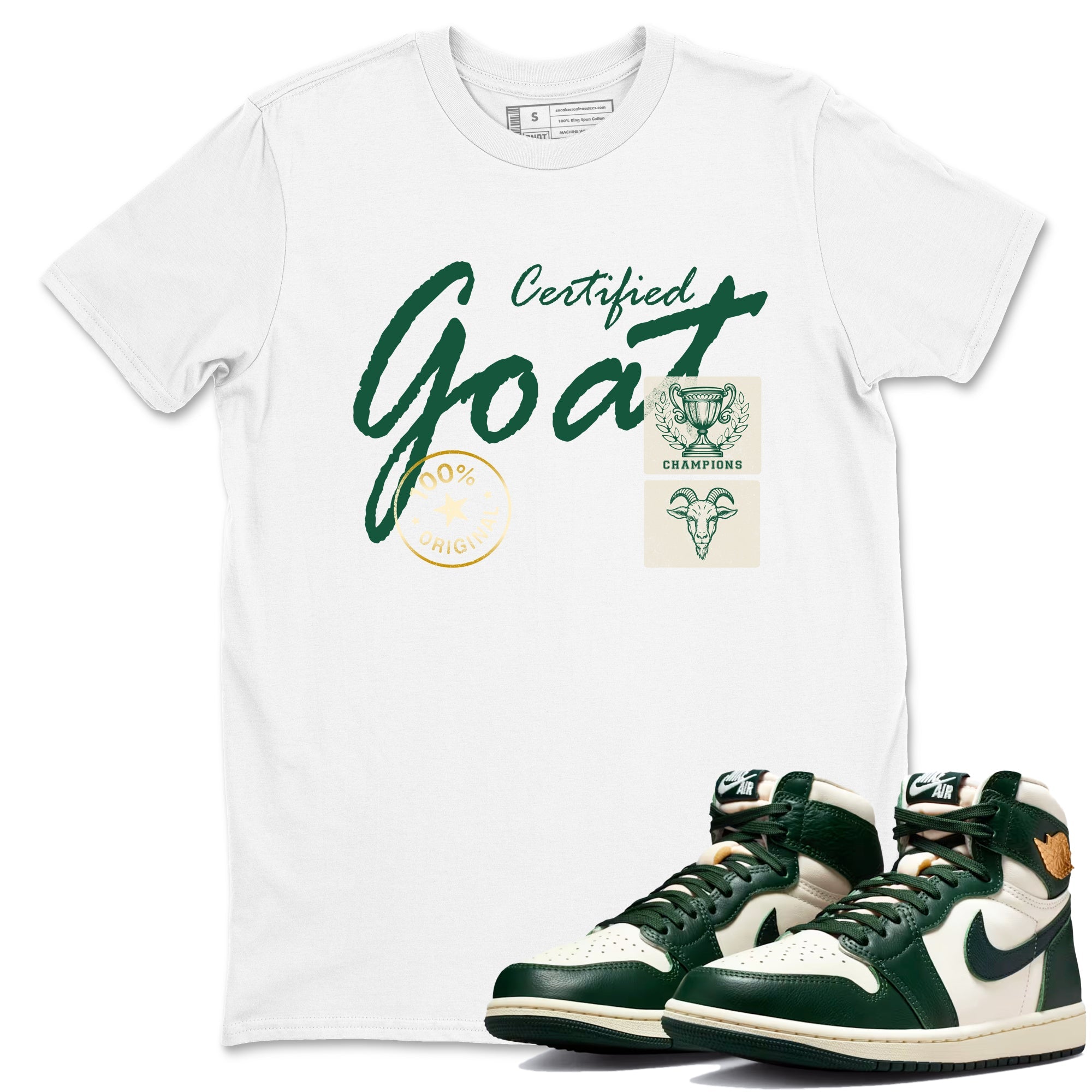 Air Jordan 1 Pro Green | Certified Goat Unisex Graphic Top | SNRT ...