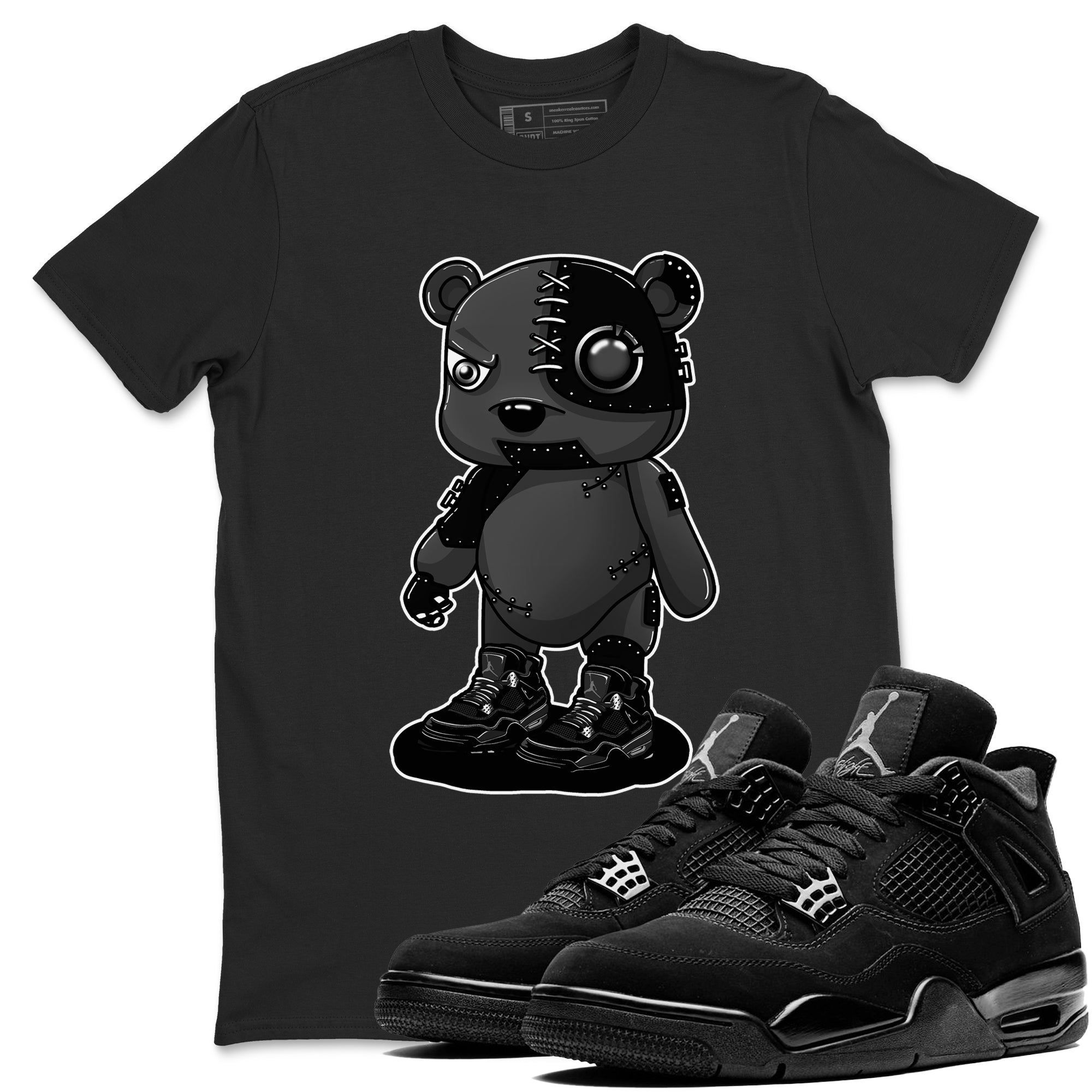 Air Jordan 4 Black Cat | Cyborg Bear Unisex Shirt | SNRT Sneaker Tees ...