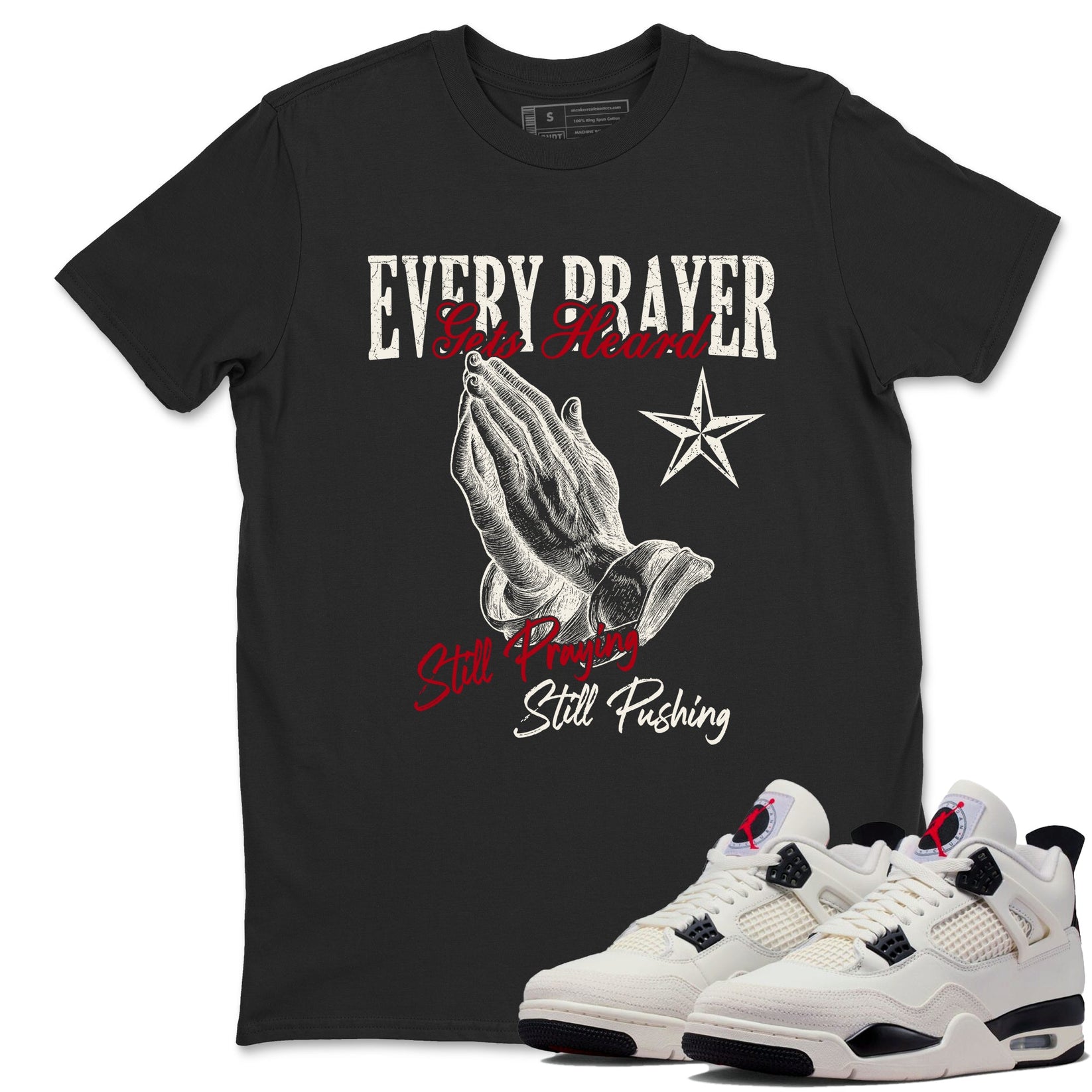 Air Jordan 4 Flight Club | Every Prayer Gets Heard Graphic Tee for ...