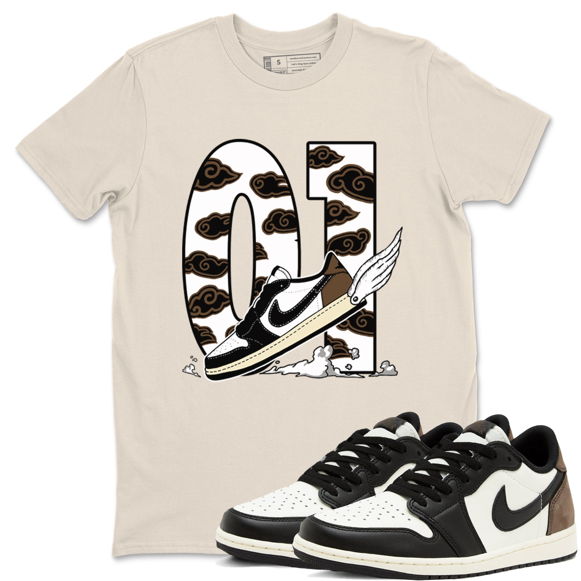 Air Jordan 1 Mocha | Fly To The Clouds Unisex Shirt | SNRT Sneaker Tees ...