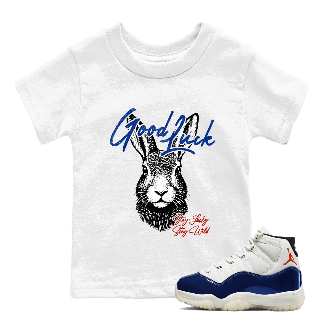 Air Jordan 11 Rare Air | Good Luck Kids Graphic Tee | SNRT Sneaker Tees ...