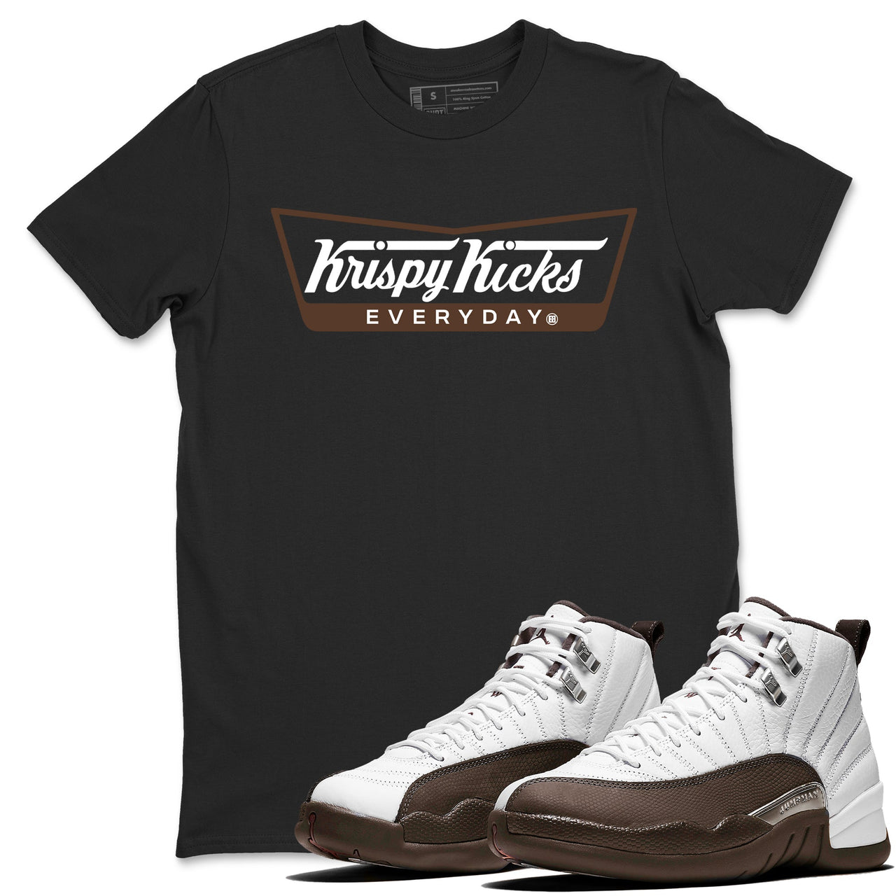 Krispy Kicks SNRT Sneaker Tees - Air Jordan 12 Baroque Brown | SNRT ...