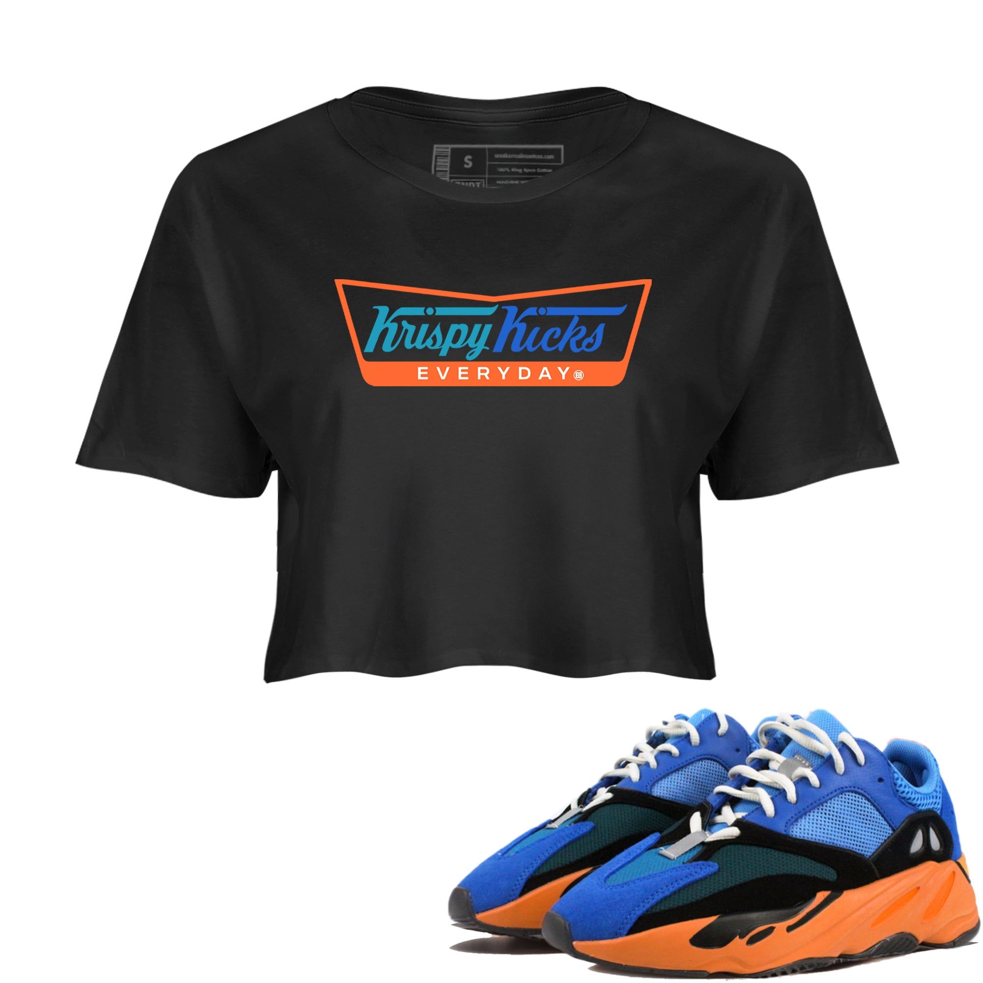 Yeezy 700 Bright Blue | Krispy Kicks Crop Tee | SNRT Sneaker Tees ...
