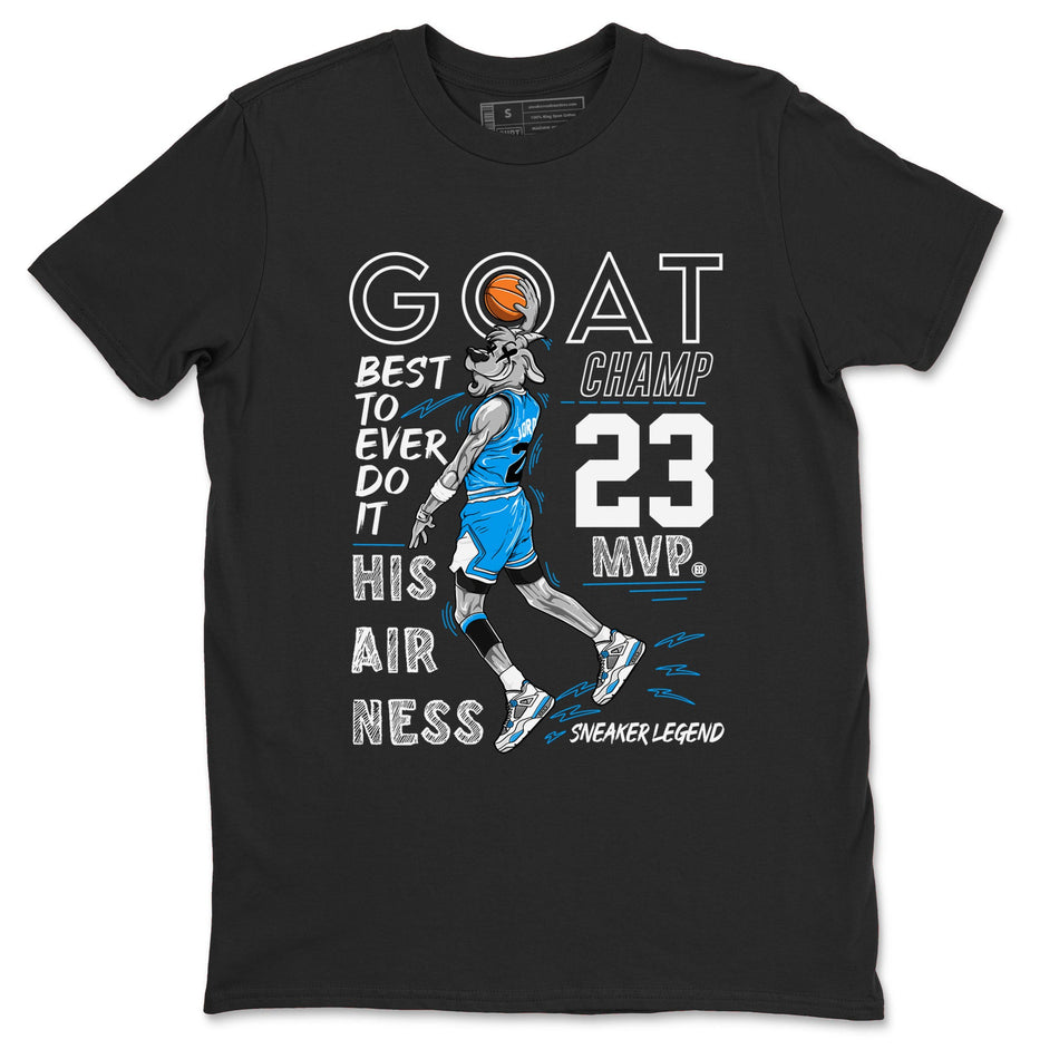 MVP Goat SNRT Sneaker Tees - Air Jordan 4 Military Blue | SNRT Sneaker T-shirts