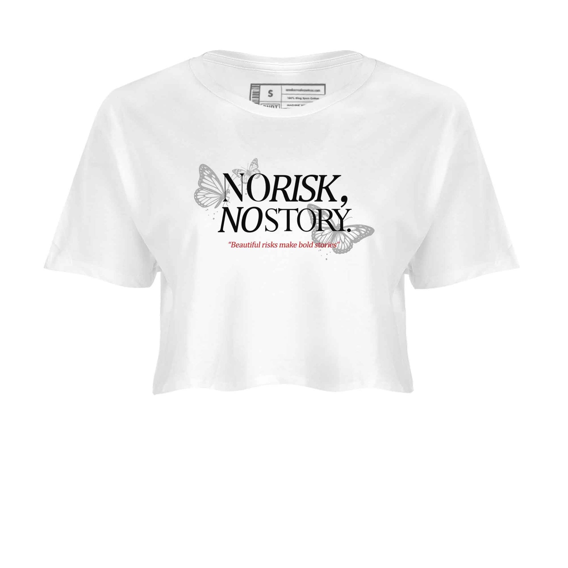 No Risk No Story SNRT Sneaker Women's Top - Air Jordan 4 White Cement | SNRT Sneaker T-shirts