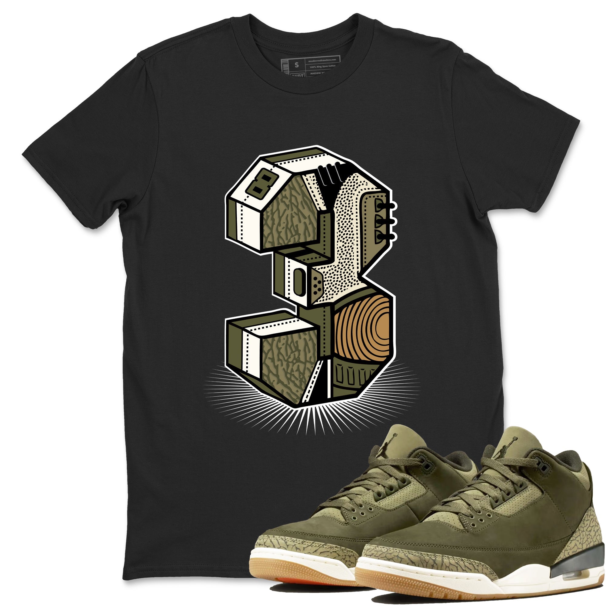 Air Jordan 3 Family Affair | Number Statue Unisex Graphic Tee - SNRT ...