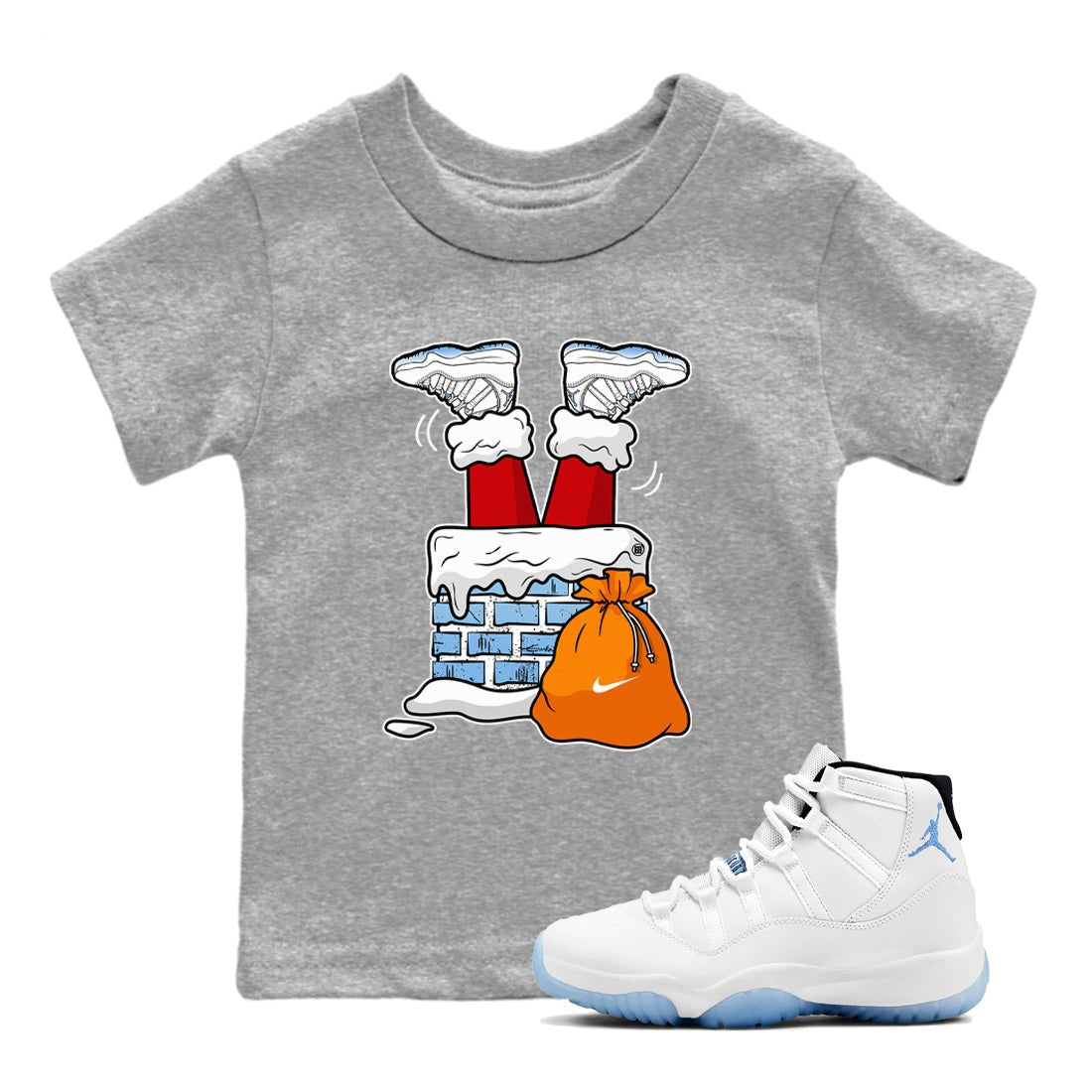 Air Jordan 11 Legend Blue | Santa Stuck In Chimney Baby Shirts | SNRT ...