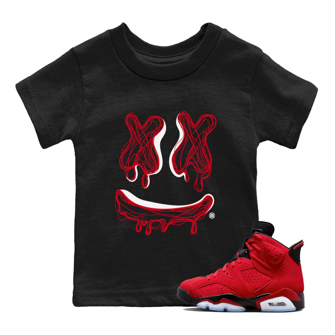 Air Jordan 6 Toro Bravo | Smile Doodle Baby Shirt | SNRT Sneaker Tees ...
