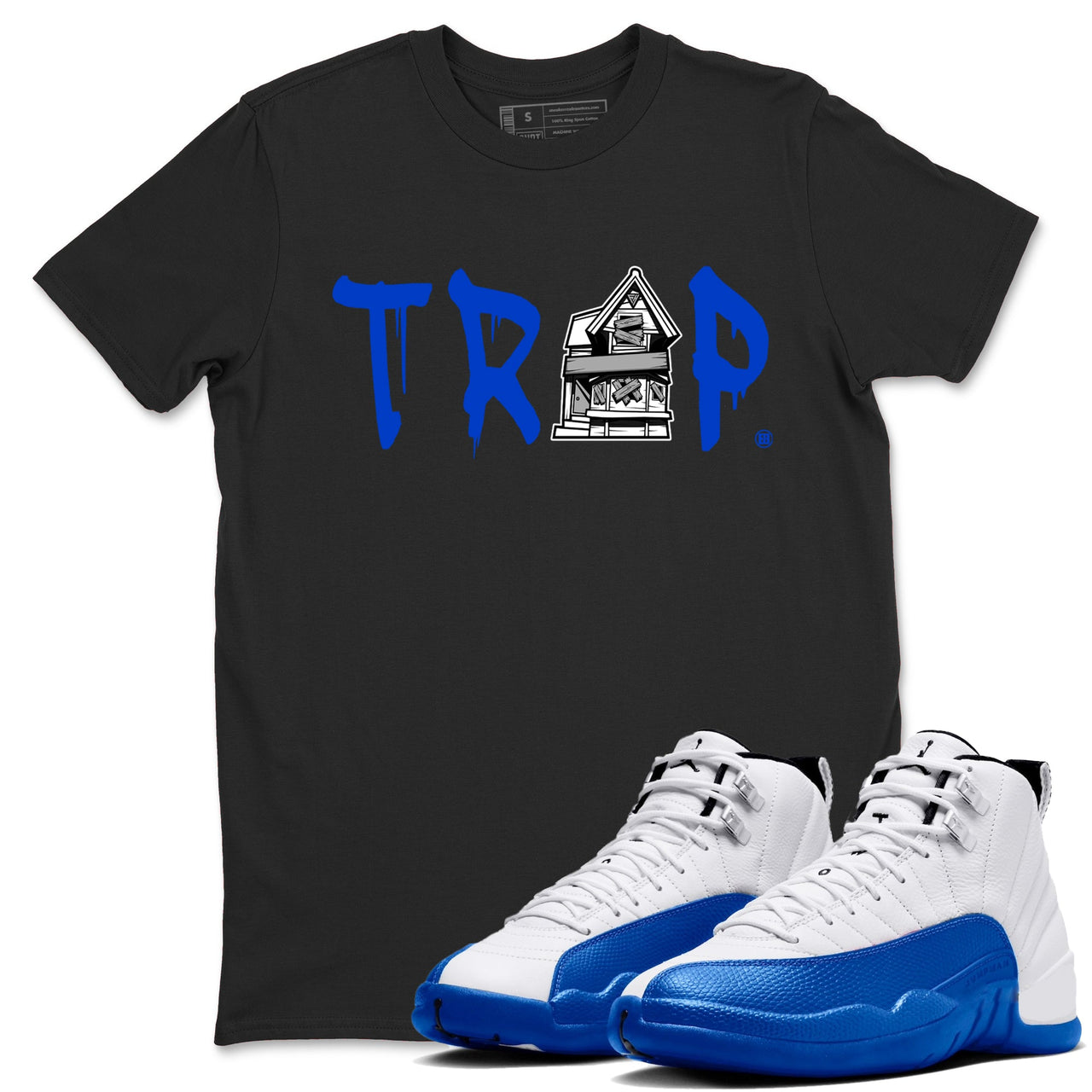 Trap House SNRT Sneaker Tees - Air Jordan 12 Blueberry | SNRT Sneaker T ...