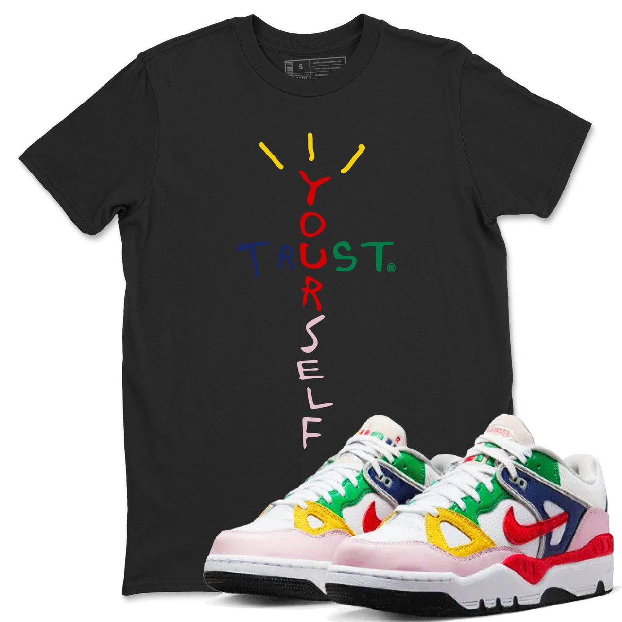 Trust Yourself SNRT Sneaker Tees - Air Force 3 Blue Void and Tour ...