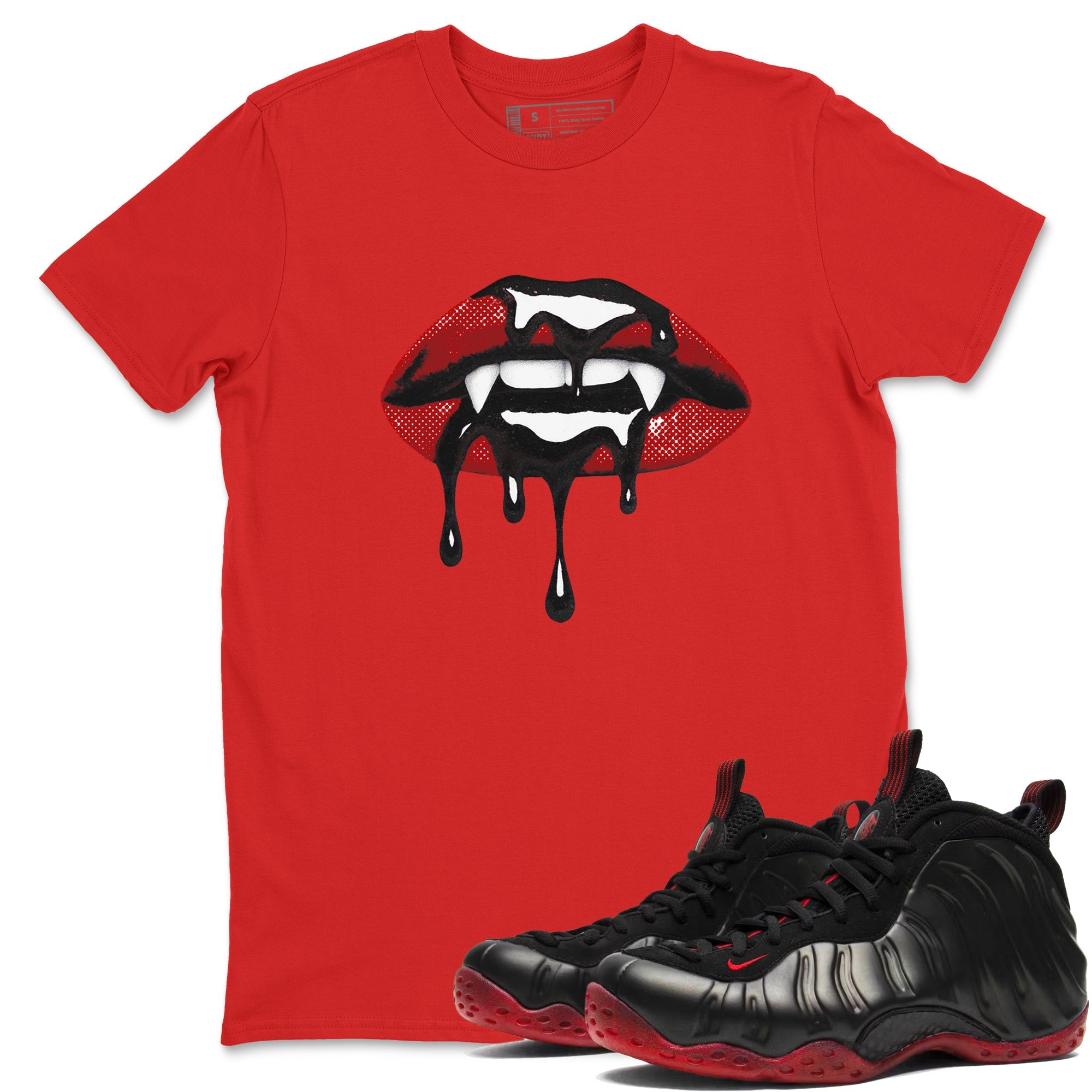 Air Foamposite Cough Drop | Vampire Lips Graphic Tee for Sneakerheads ...