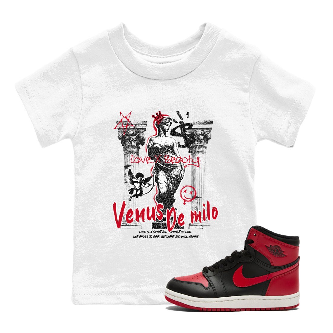 Air Jordan 1 '85 Bred | Venus De Milo Baby Shirts | SNRT Sneaker Tees ...