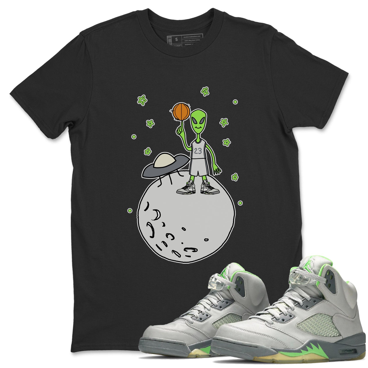 Jordan 5 Green Bean | Basketball Alien Unisex Shirts | SNRT Sneaker ...