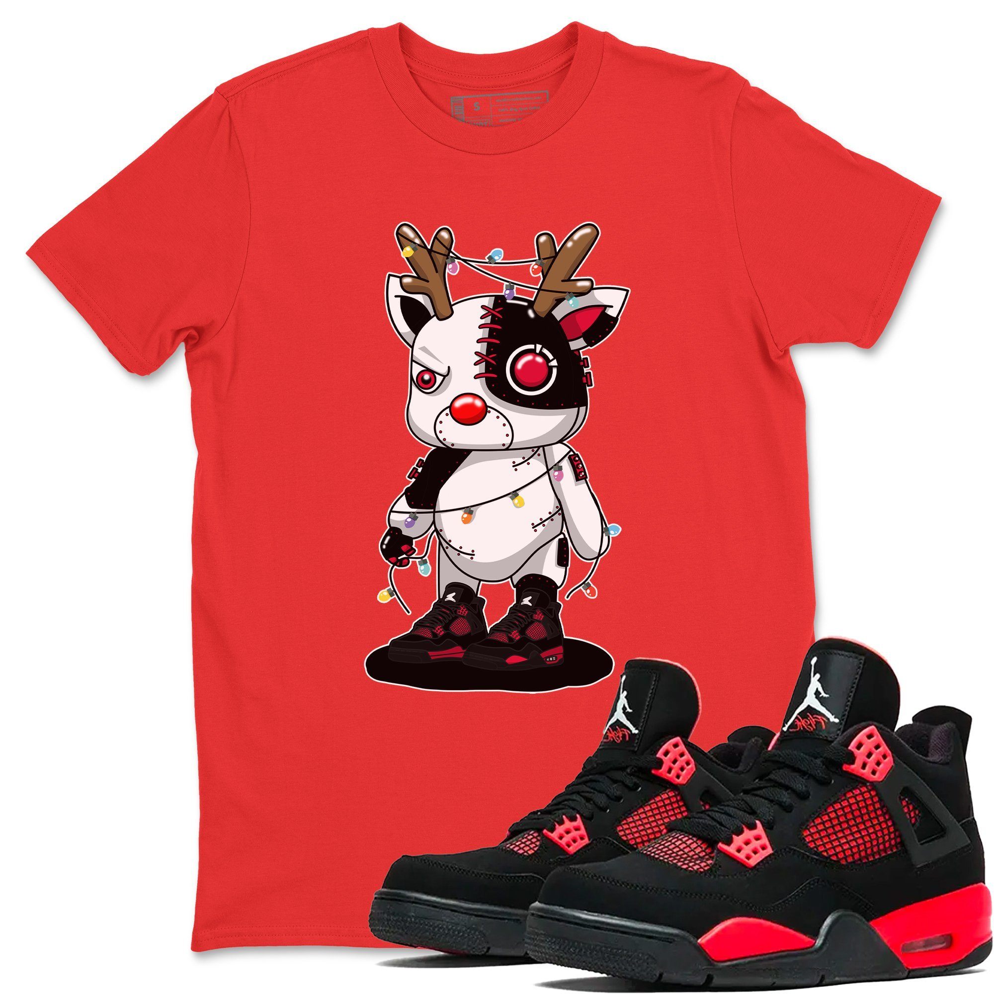 Jordan 4 Red Thunder | Cyborg Reindeer Unisex Shirts | SNRT Sneaker ...