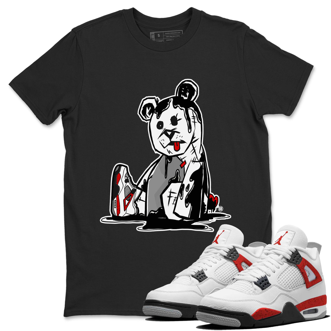 Air Jordan 4 Retro Red Cement | Dark Bear Unisex Shirts | SNRT Sneaker ...