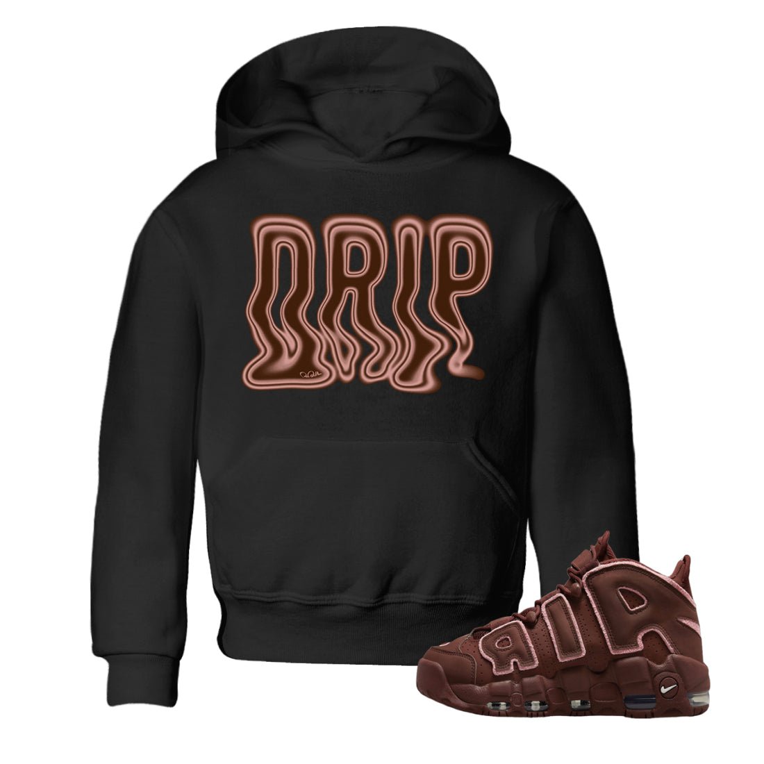 Drip Kids Tops - Air More Uptempo Valentines Day | SNRT Sneaker T-shirts