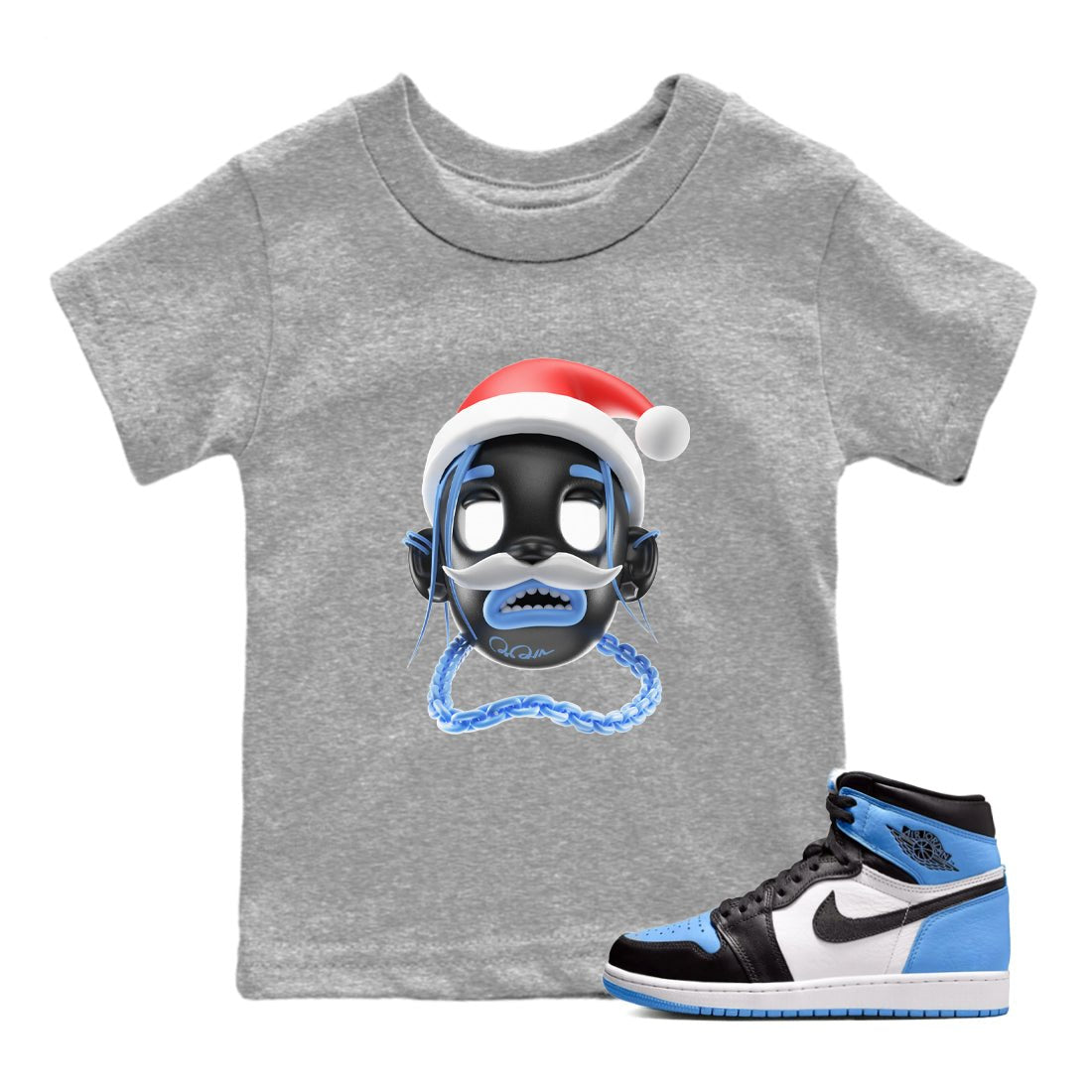 Air Jordan 1 UNC Toe | Goosebumps Boy Christmas Edition Kids T-Shirt ...