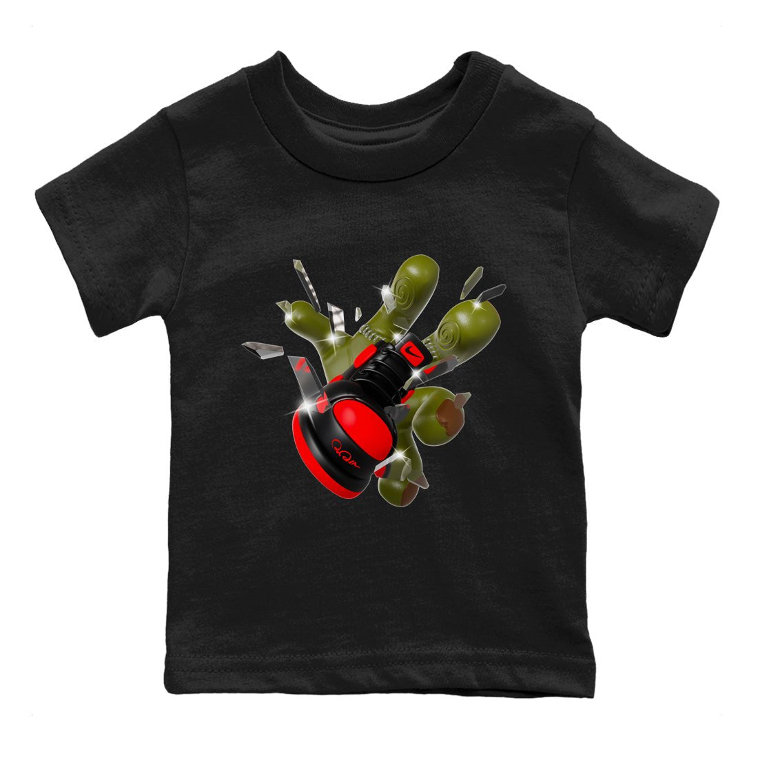 Air Jordan 1 Satin Bred | Got Em Zombie Hand Kids T-Shirt | SNRT ...