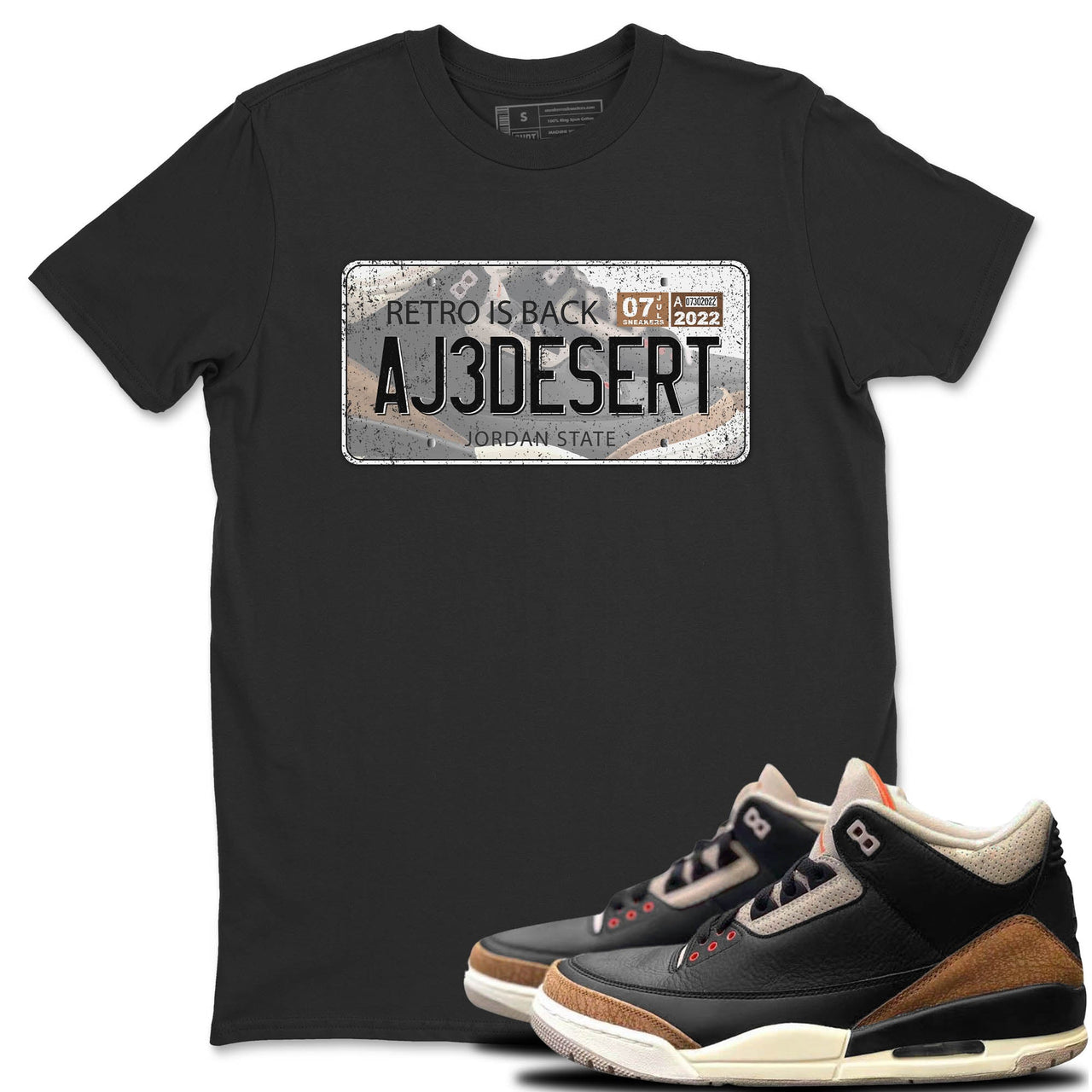 Jordan Plate Unisex Tops - Air Jordan 3 Desert Elephant | SNRT Sneaker ...