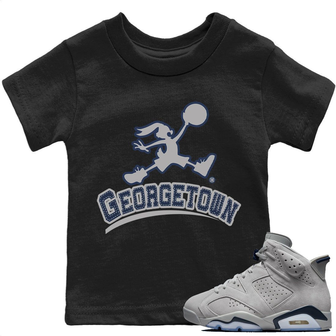 Jordan 6 Georgetown | Jumpman Bunny Kids Shirts | SNRT Sneaker Tees ...