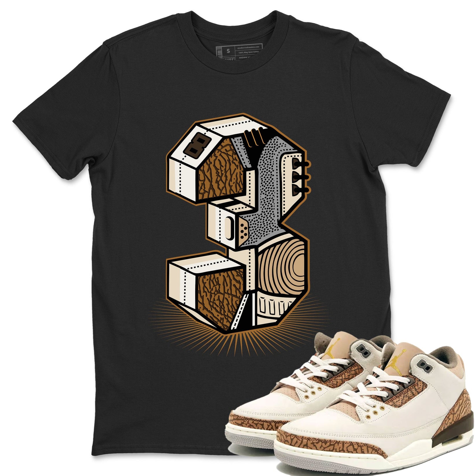 Air Jordan 3 Retro Palomino | Number Statue Unisex T-Shirt | SNRT ...
