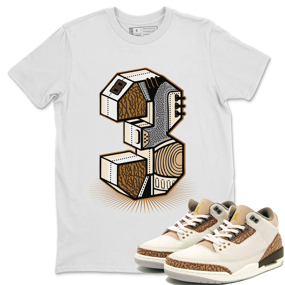 Air Jordan 3 Retro Palomino | Number Statue Unisex T-Shirt | SNRT ...