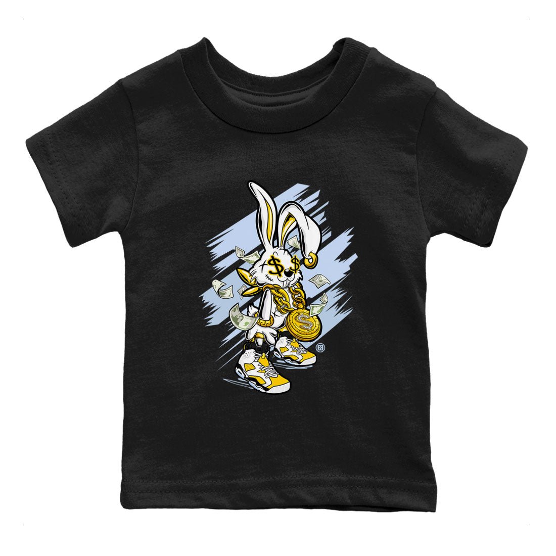 Rich Bunny SNRT Sneaker Tee Kids - Air Jordan 6 Yellow Ochre | SNRT ...