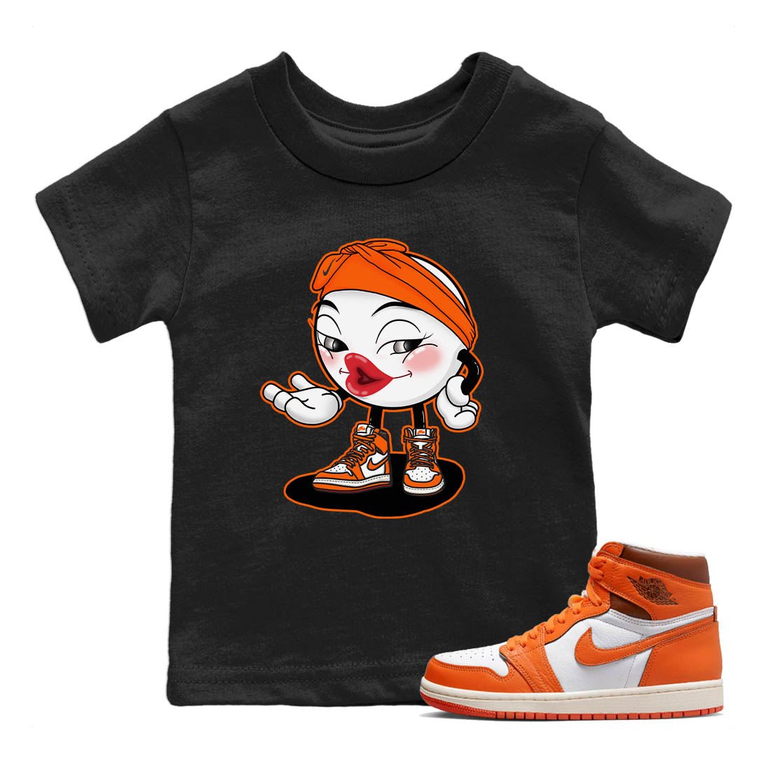 Sexy Chu Kids Tops - Air Jordan 1 Starfish | SNRT Sneaker T-shirts