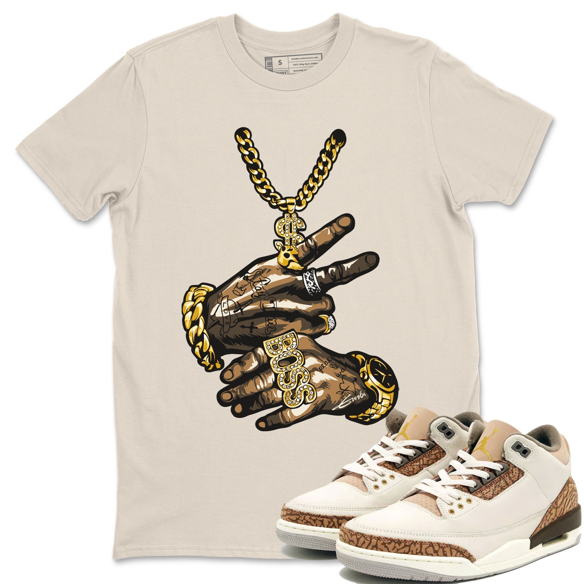 Jordan 3 Retro Palomino | Tattoo Hands Unisex Shirts | SNRT Sneaker ...