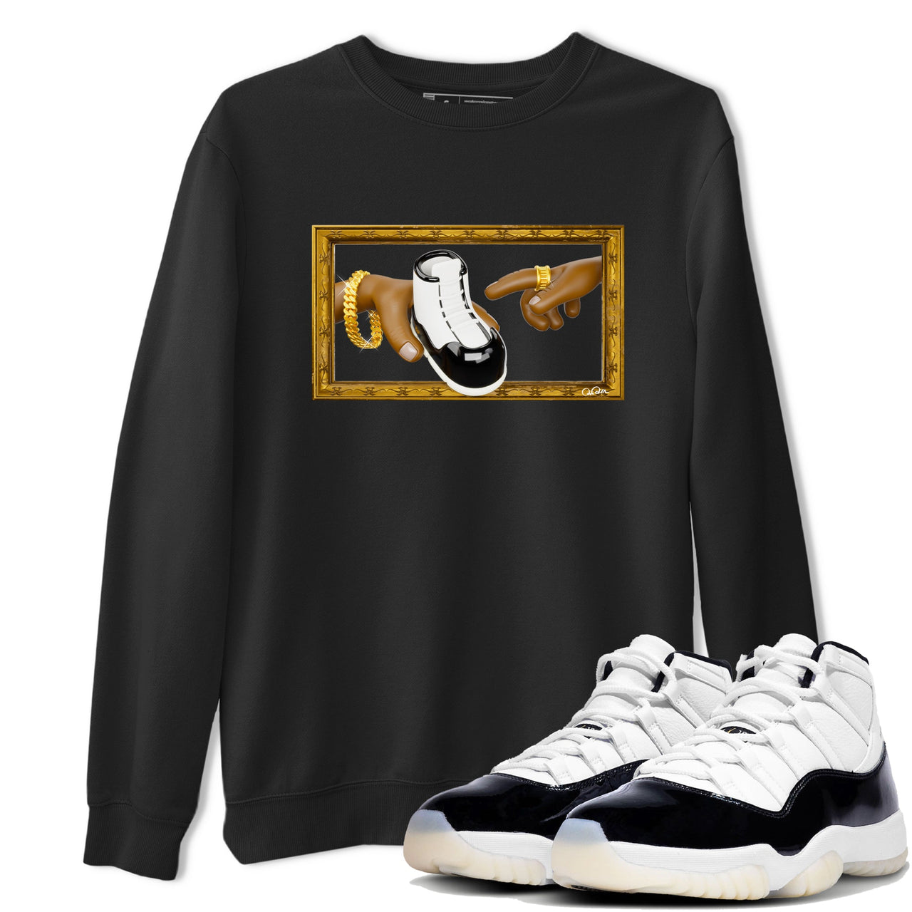 Air Jordan 11 Gratitude | The Creation Of Adam Unisex T-Shirt | SNRT ...